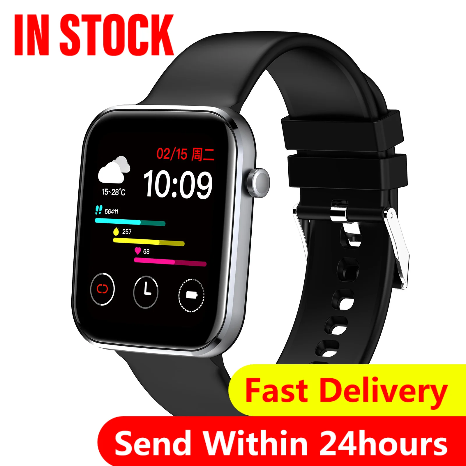 Reloj inteligente Z15 Serie 6 para hombre y mujer, Smartwatch deportivo ...