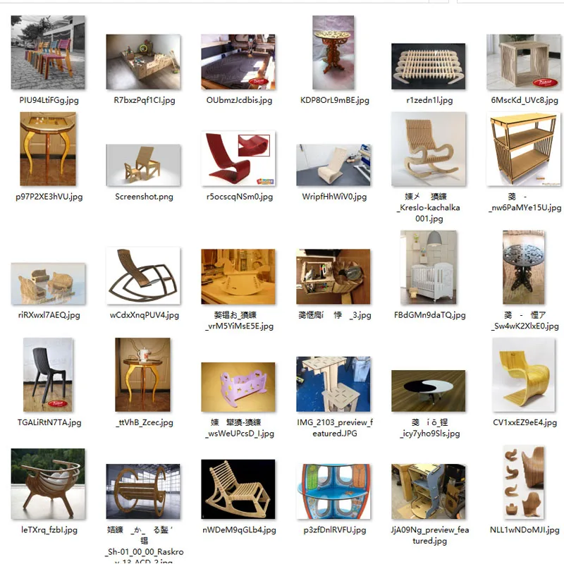 312 Desk Chair Table Furniture Design DXF format Drawings for CNC ...