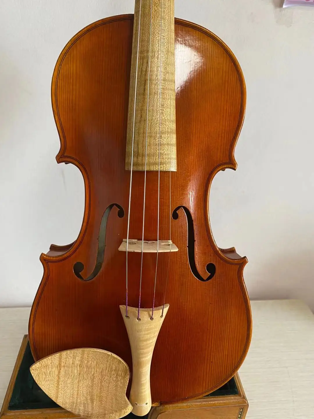 Baroque-style-professional-violin-4-4-size-flamed-maple-back-violin ...