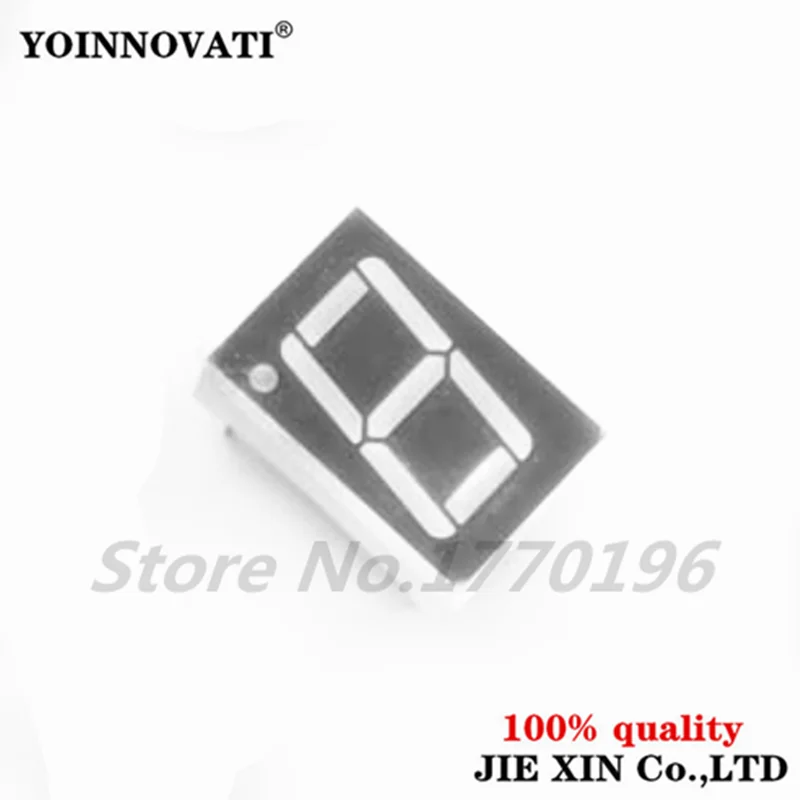 20 개/몫 1 인치 7 세그먼트 1 디지털 LED 디스플레이 슈퍼 레드 음극 공통|1 inch 7 segment|7 ...