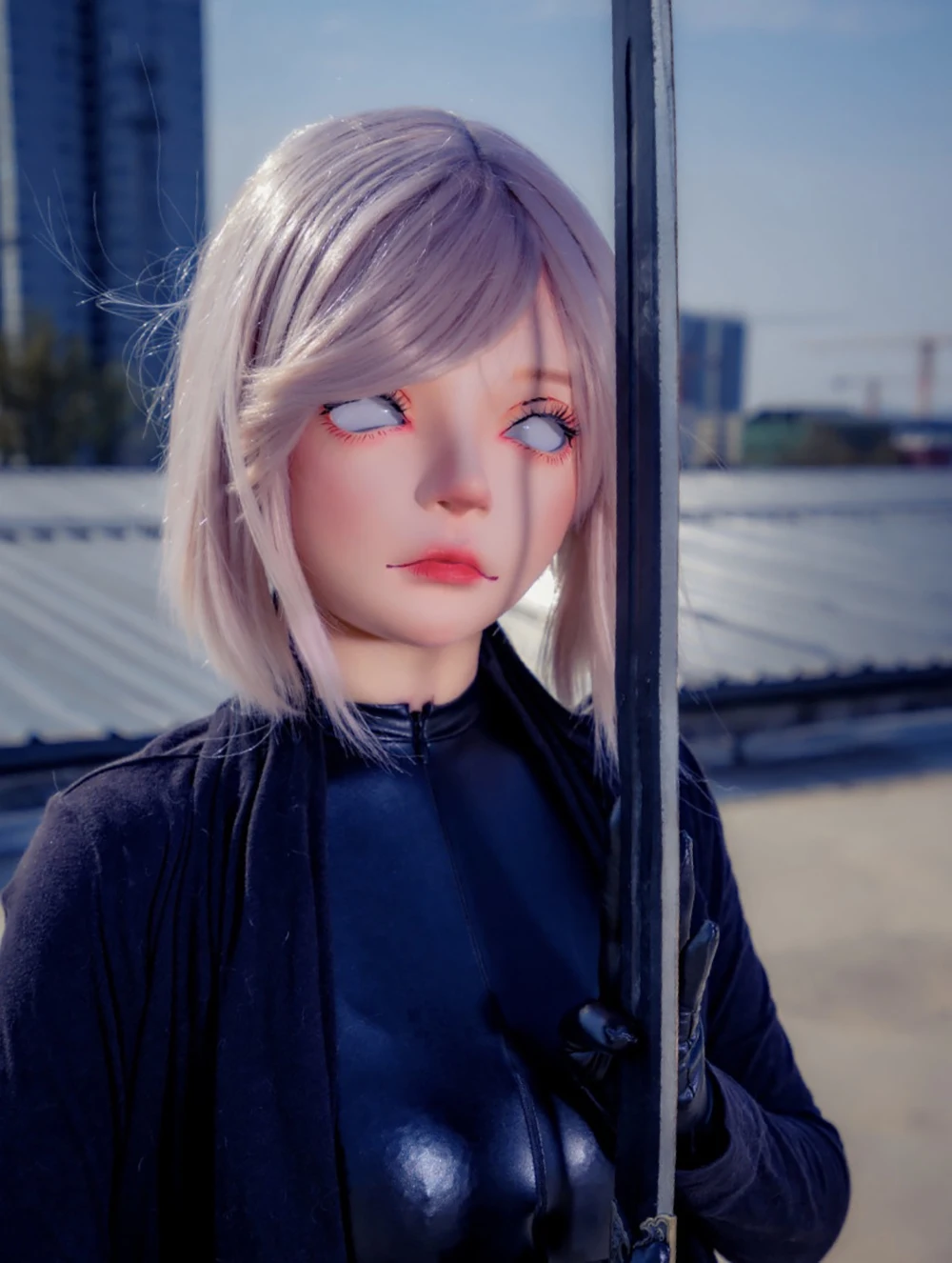 Mo011 Customize Half Head Resin Cartoon Cosplay Japanese Character