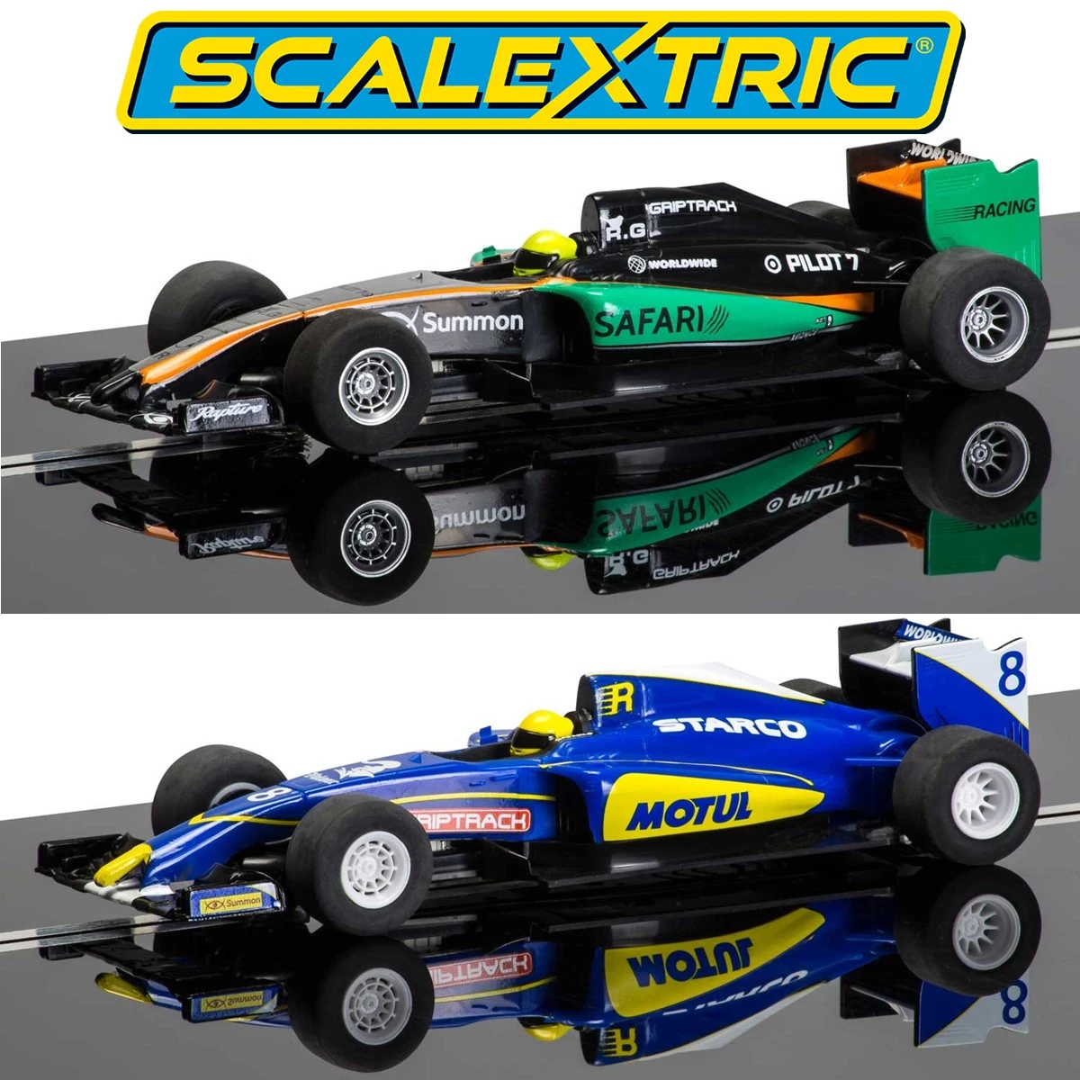 Scalextric Slot Car 1:32 F1 C3597 Gp Racer White No.26 / C3669 Gp Racer ...