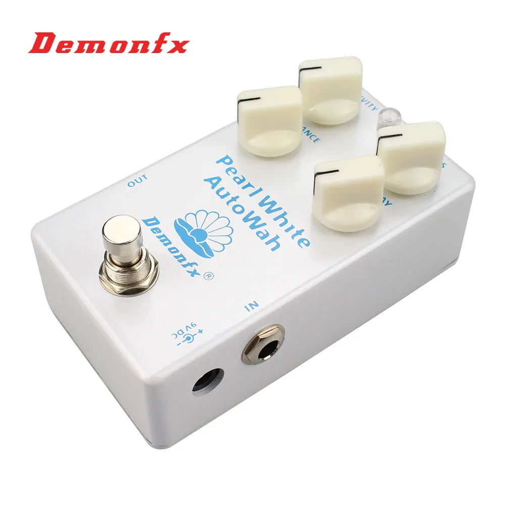 NEW-High-Quality-Pearl-White-Auto-Wah-Effect-Pedal-AutoWah-With-4-Knob ...