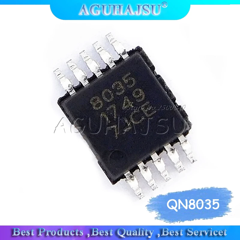 10 sztuk/partia Brand new oryginalny QN8035 SANE 8035 odbiornik FM ...