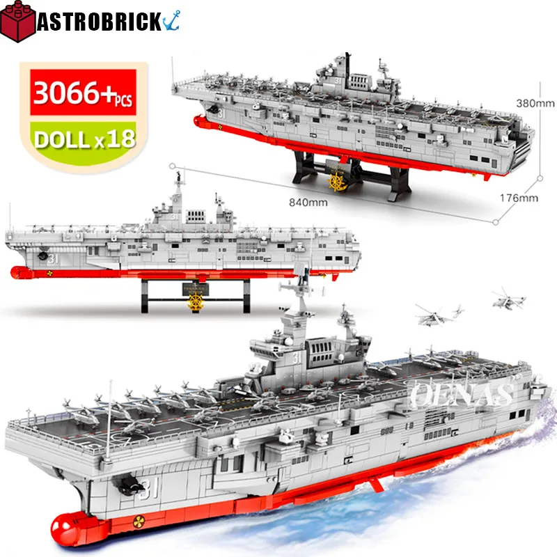 SEMBO-Blocks-Aircraft-Landing-Helicopter-Dock-Carrier-Military ...
