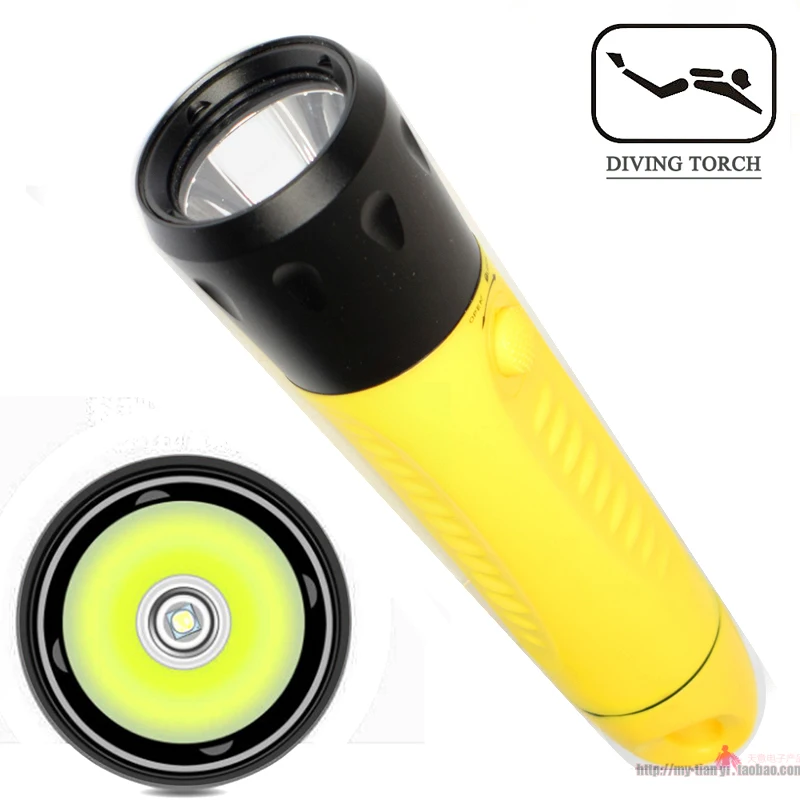 Diving flashlight charging strong light L2 focus long flashlight ...