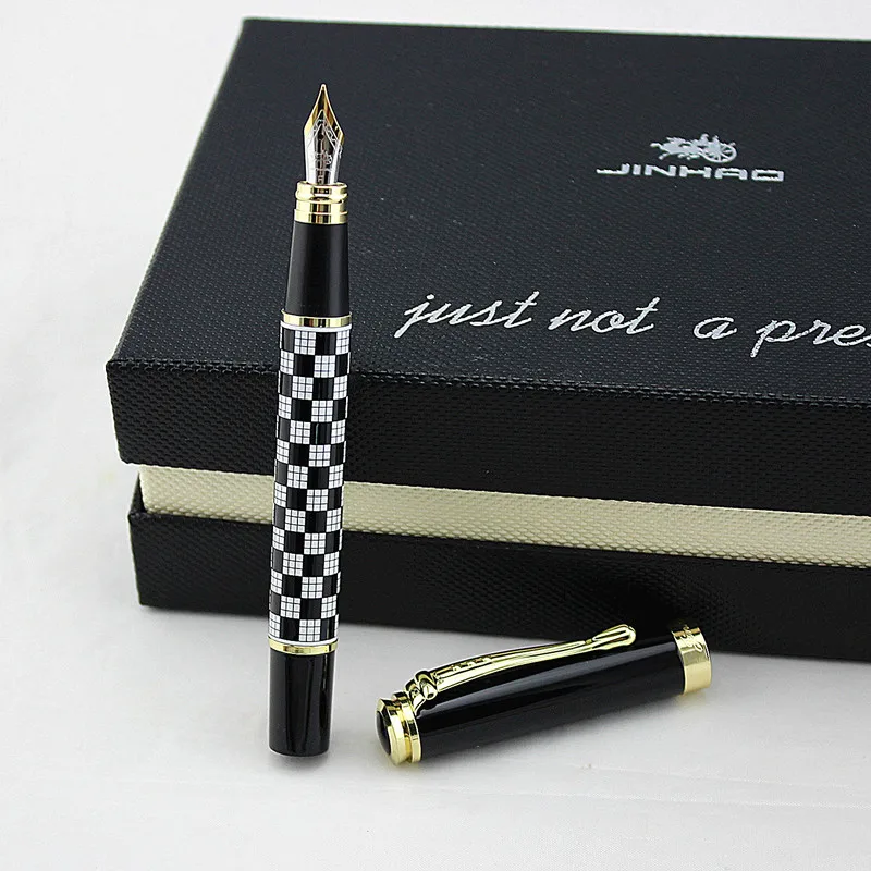 Jinhao 500 Black and White Chessboard F Nib Fountain Pen|fountain pen ...