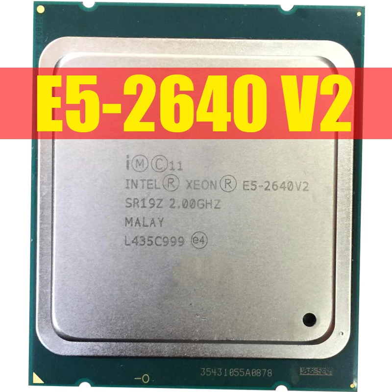 Intel xeon E5-2640 v2 cpu E5-2640V2 oito núcleo cpu lga2011 servidor ...