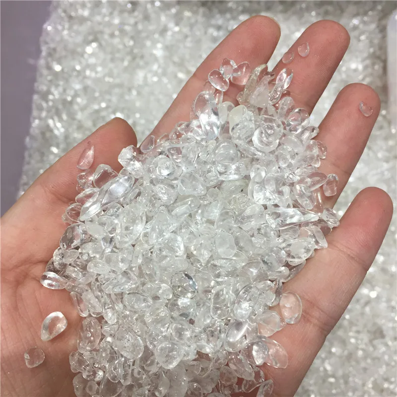 50g AAA Natural Lot of Tiny Clear Quartz Crystal Rock Chips Degaussing ...