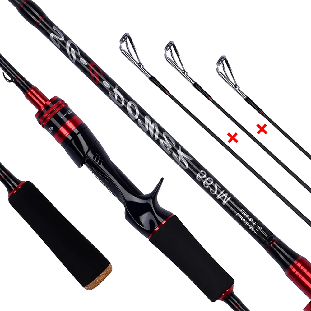 1.68-2.4m Casting Spinning Fishing Lure Rod M/L/MH 30T Carbon 2 ...