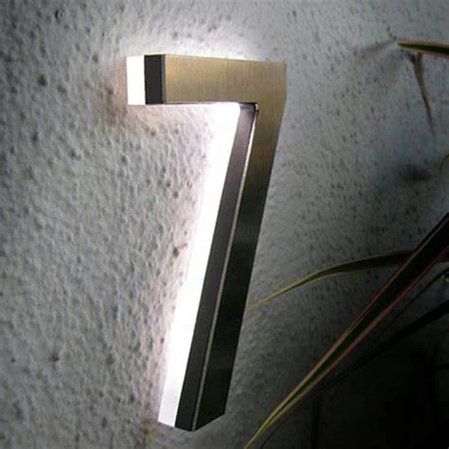 Lighted House Number Fixture