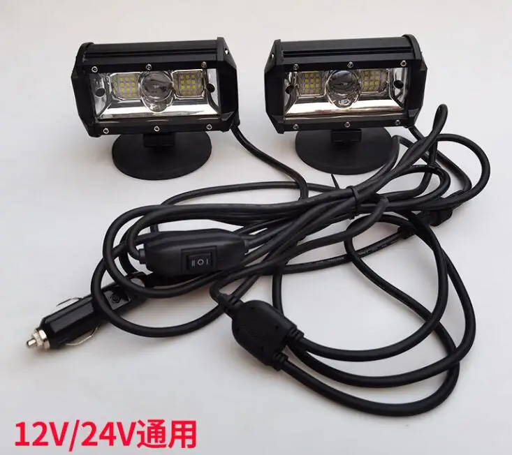 Dual-color-Amber-white-Led-Car-work-lamp-Auto-spotlight-flood-light-SUV ...