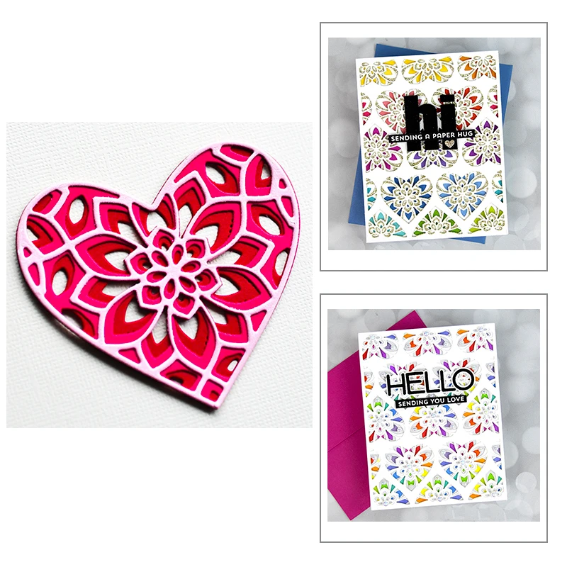Cutting Dies - 2023 New Heart Embossing Metal Cutting Dies Diy Craft ...