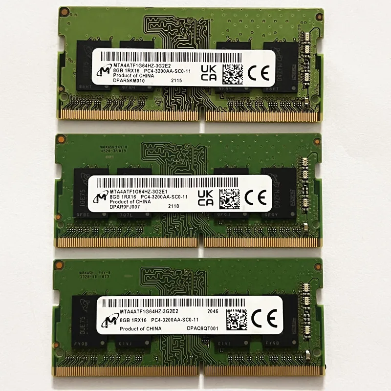 Micron DDR4 8GB 3200MHz RAM 8GB 1RX16 PC4-3200AA-SC0-11 ddr4 3200 8gb ...