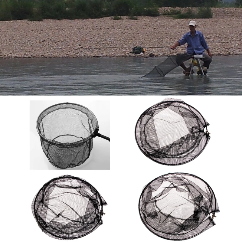 Stainless-Steel-Frame-Fishing-Folding-Net-Brail-Head-Round-Mesh ...