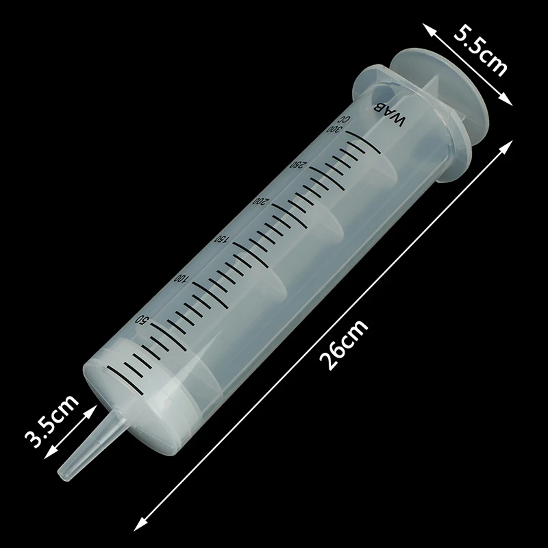 60-100-300ml-Plastic-Syringe-Reusable-Large-Capacity-Measuring ...