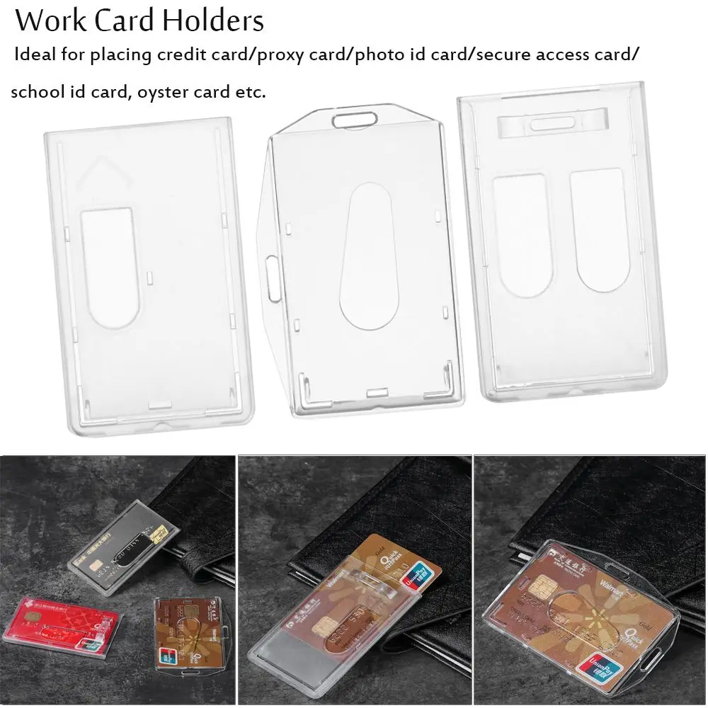 Hard Plastic Id Card Holder