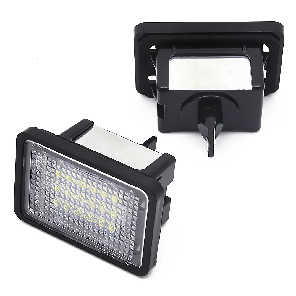 2pcs Led Number License Plate Light Lamp For Mercedes-benz Gl Ml Glk ...