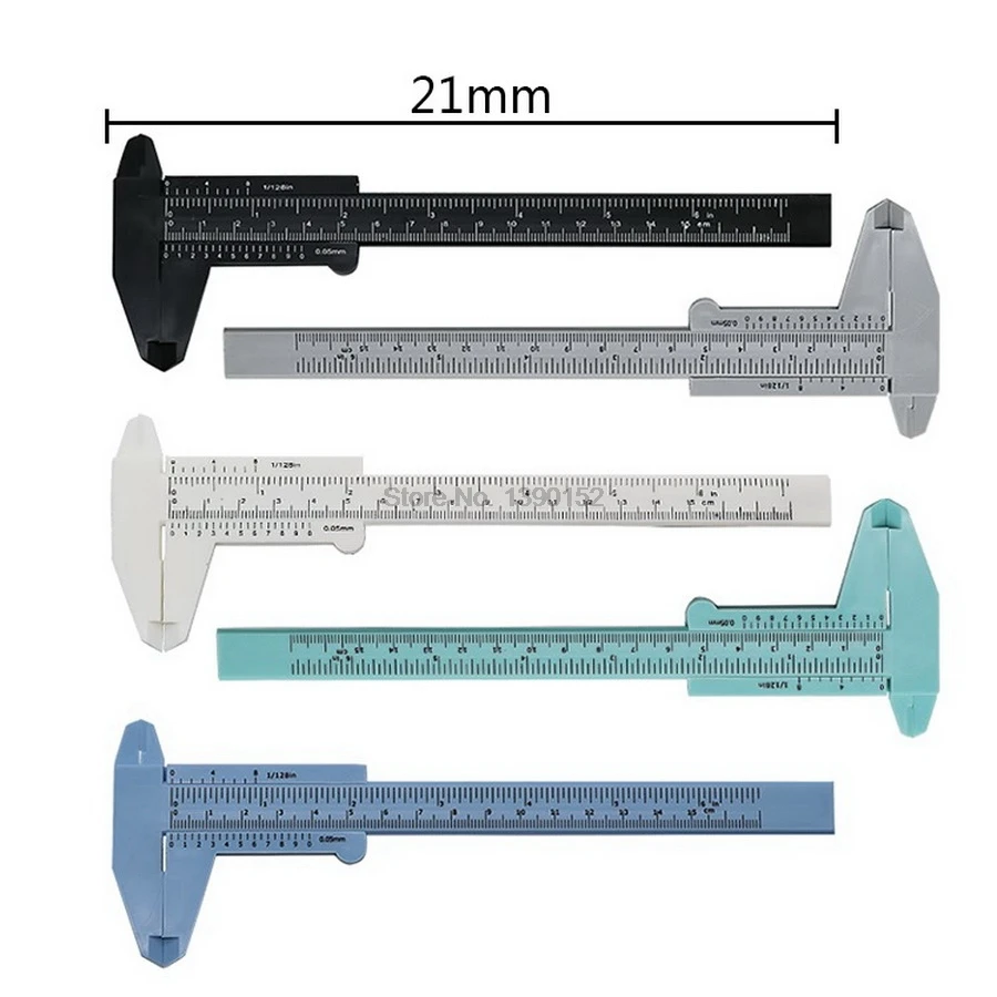 by-dhl-200pcs-Micrometer-Plastic-Vernier-Caliper-Gauge-0-150MM-Mini ...