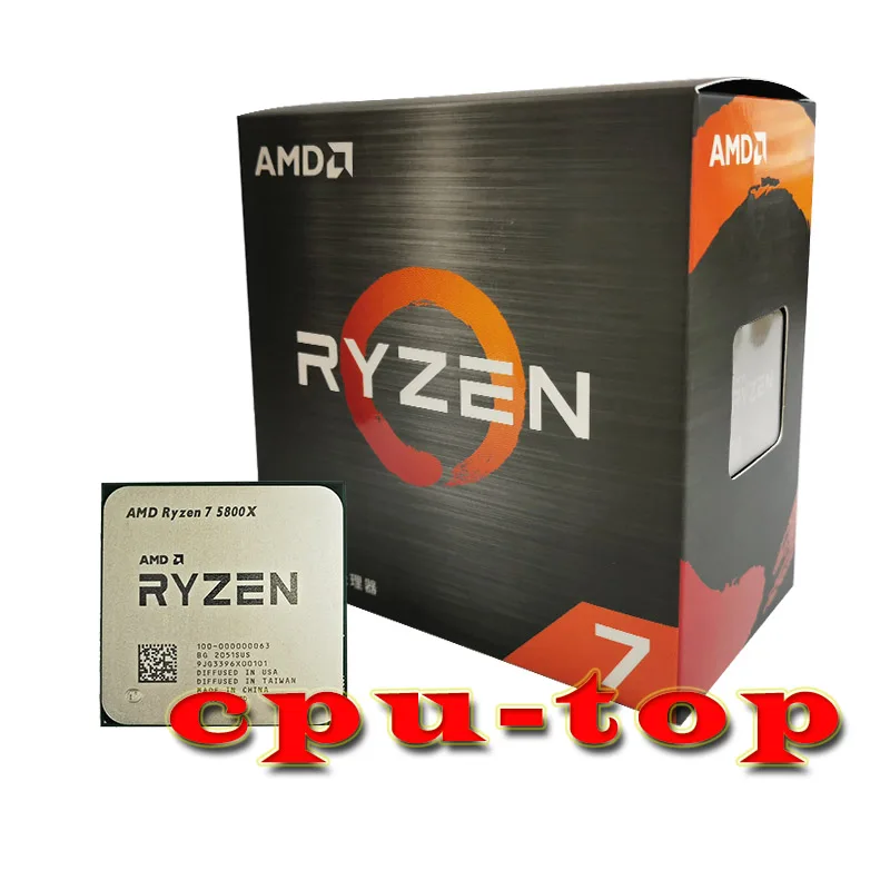 새로운 AMD Ryzen 7 5800X R7 5800X 3.8 GHz 8 코어 16 스레드 105W CPU 프로세서 L3 ...