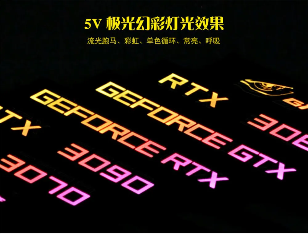 FREEZEMOD Graphics Card Side Panel RGB RTX GTX GeForce GPU Modify 5V ...