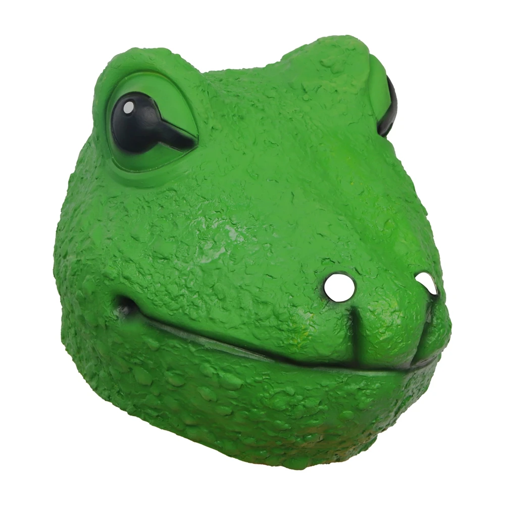 Halloween Green Frog Head Cosplay Mask - AllCosplay.com