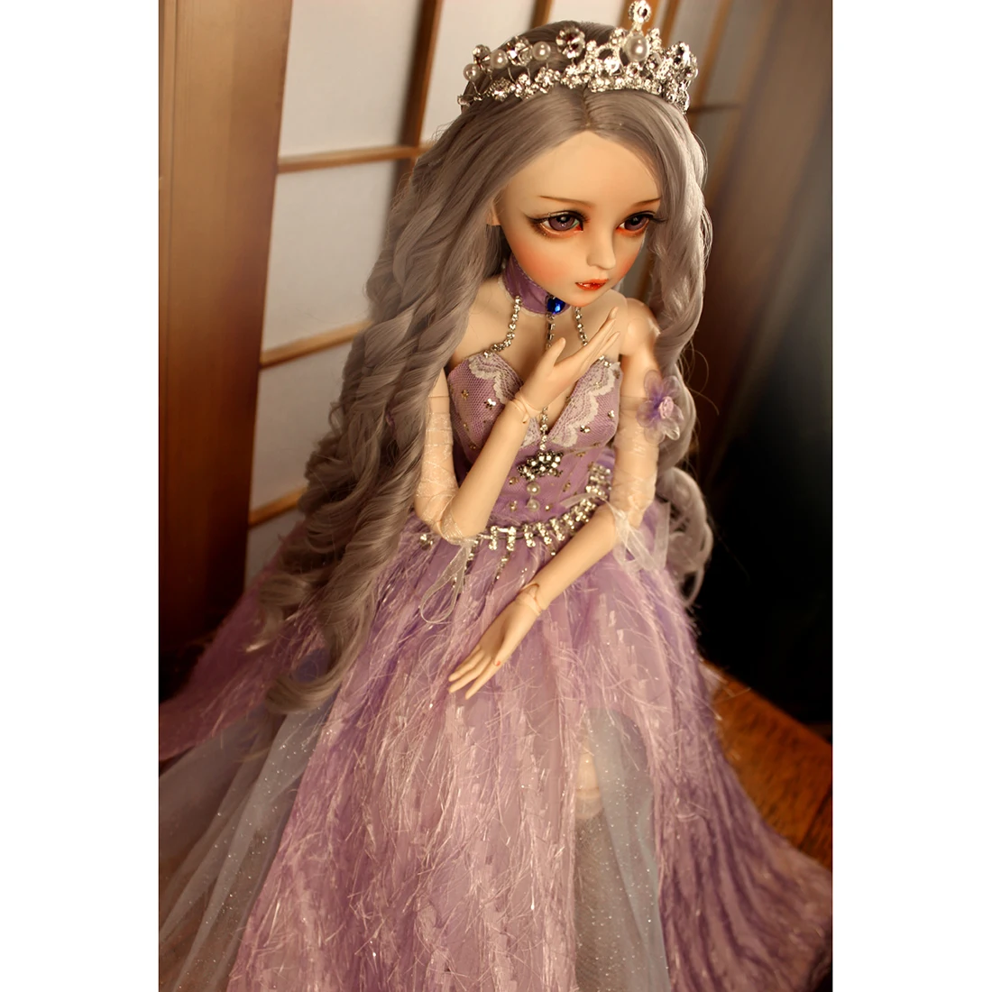 60cm 1/3 BJD Dolls Mechanical Joints Princess Doll Set - Violet ...
