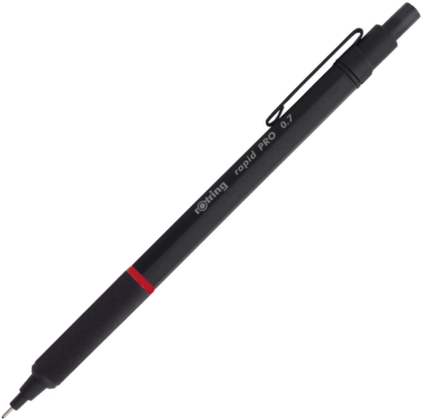 ROtring Rapid PRO lápis mecânico, 0.5mm/0.7mm,Silver Chrome/Matte Black ...