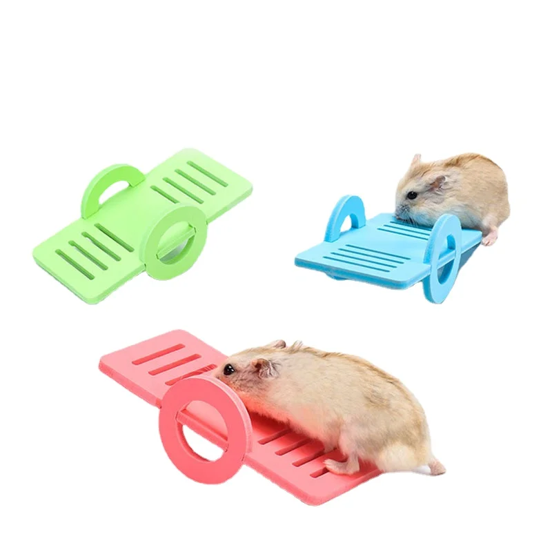 Hamster Toy Wooden Bridge Swing Seesaw Pet Supplies Rat Hamster Mouse ...