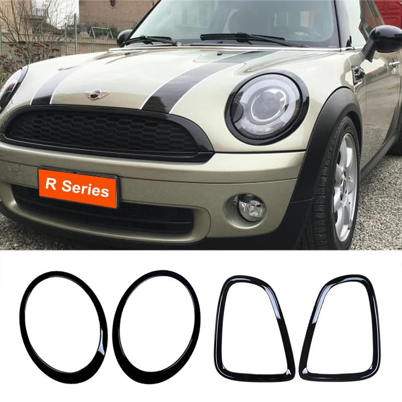 Car Headlight Head Tail Light Rear Lamps Frame Rings Cover Stickers For ...