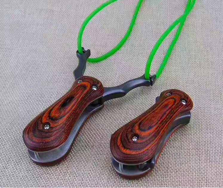 Tibetan Antelope Titanium Steel Folding Small Slingshot Outdoor Target ...