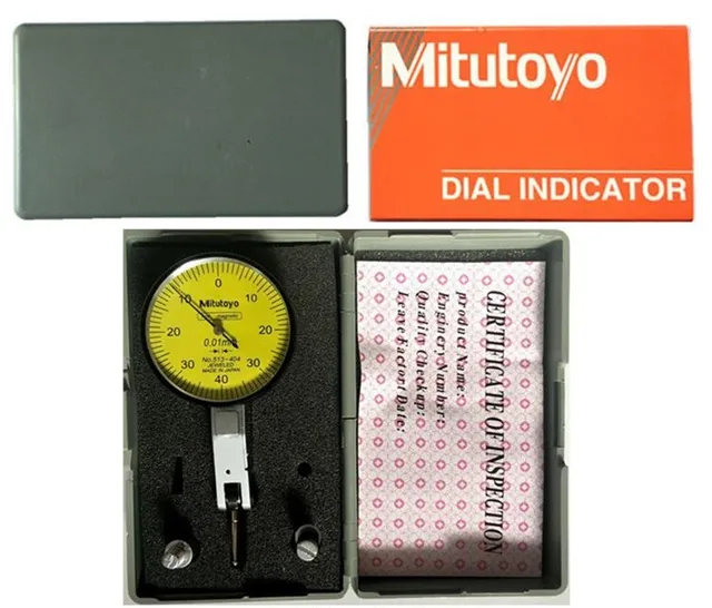 CNC Mitutoyo Tool Lever Table Dial Indicator 0-0.8mm 0.01mm Gauge Scale ...