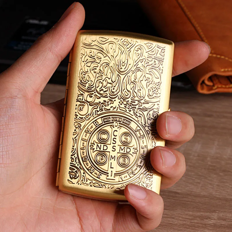 Men's Pocket Cigarette Box Personalized 12 Sticks Vintage Metal ...