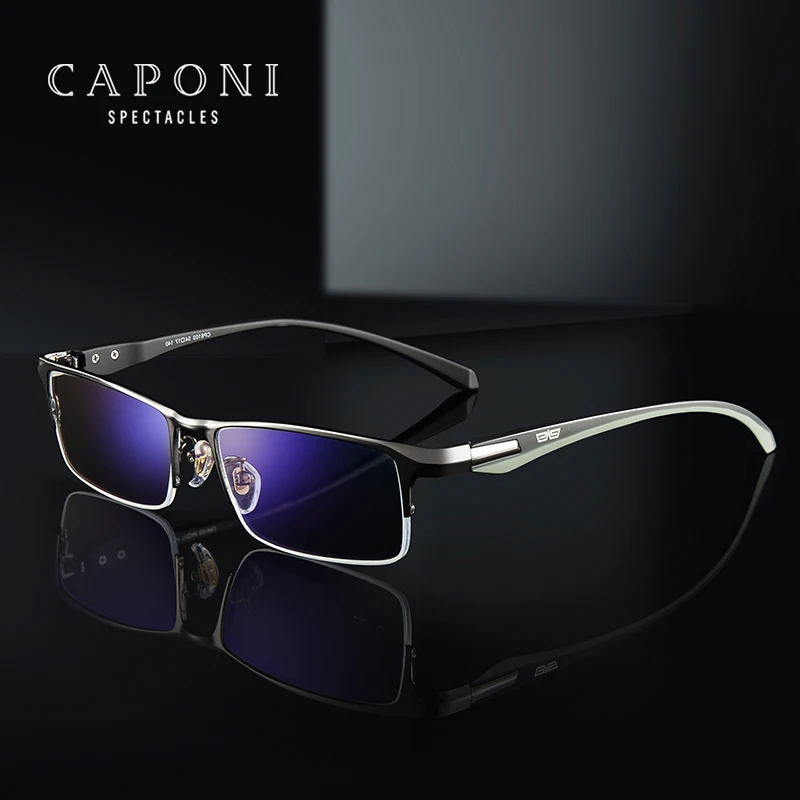 CAPONI-Computer-Glasses-Men-Blue-Light-Glasses-Photochromic-Gray-UV ...