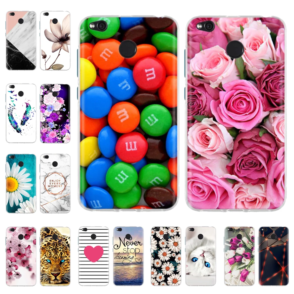 Phone Cases For Xiaomi Redmi 4X Case Cute Silicone Soft TPU Back Cover ...