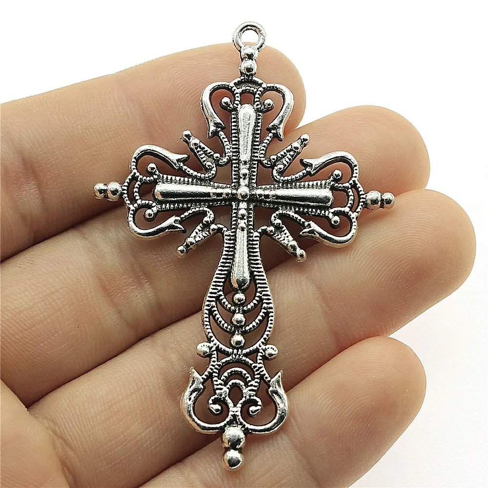 WYSIWYG-2pcs-64x43mm-Cross-Charm-Men-Large-Cross-Charm-Pendants-Big ...