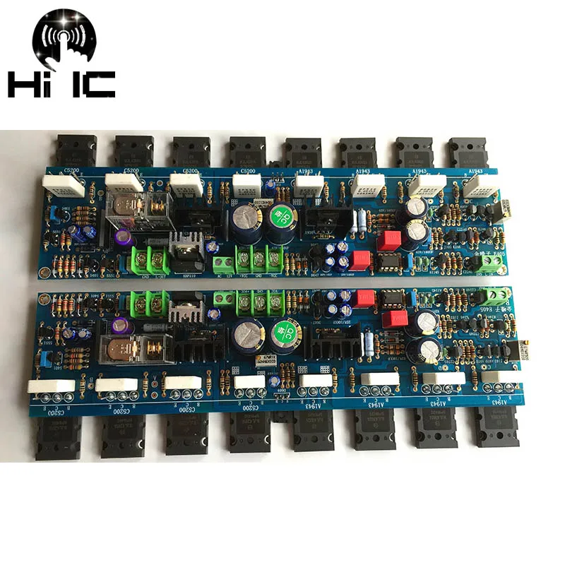 E405 스테레오 듀얼 채널 HiFi 오디오 앰프 보드, Accuphase 회로 파워 AMP 참조, 2 개|앰프 ...