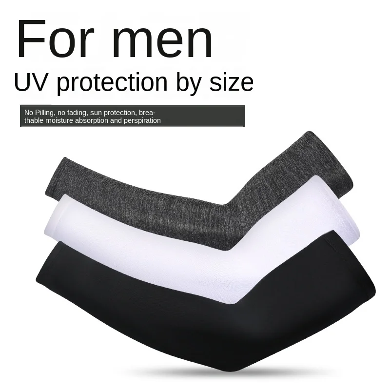 Ice Sleeve Men's Summer Sun resistant Cuff Arm Guard Viscose Arm Cuff ...