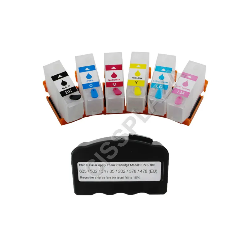 CISSPLAZA-1xT378-378XL-Refill-Ink-Cartridge-with-one-time-Chip-resetter ...