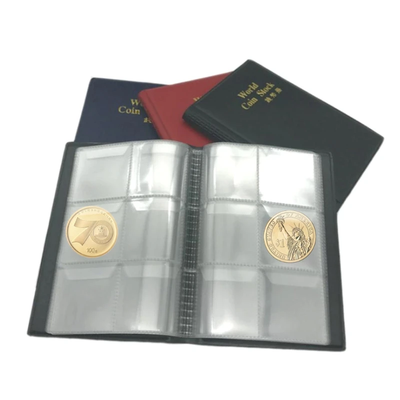 60-Pockets-Coins-Holders-Album-Money-Organizer-Storage-Bag-Coin ...