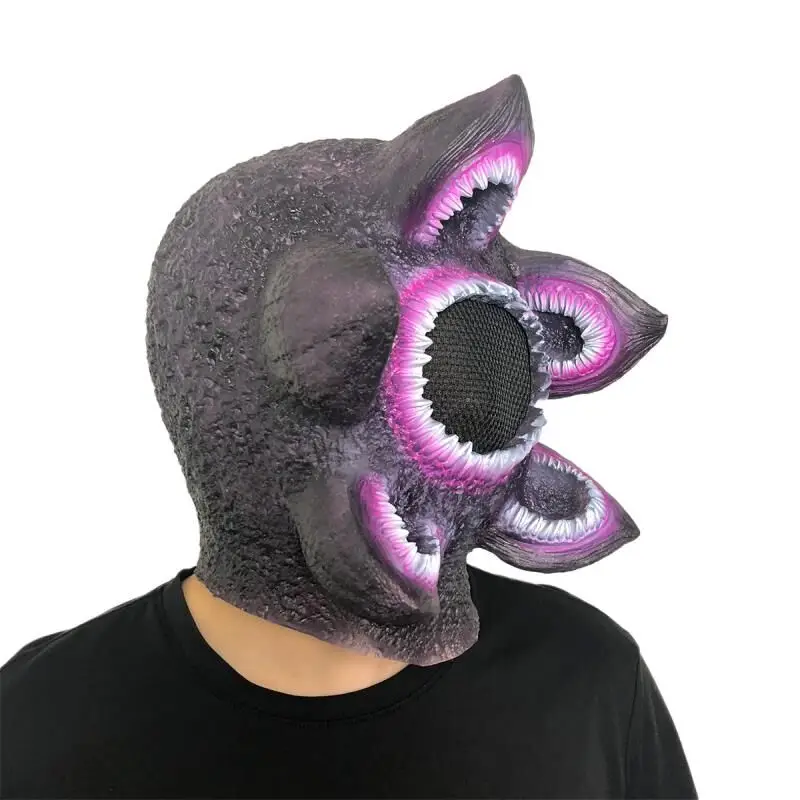Movie Stranger Things Demogorgon Cosplay Mask LED Latex Halloween Party ...