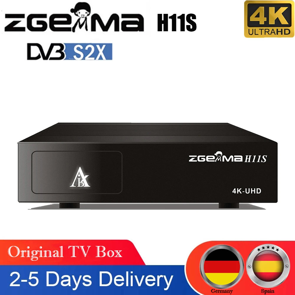 2022 zgemma h11s 4k uhd DVB S2X 1gb/16gb memória sistema linux h.264 & h.265 hd digital tv por ...