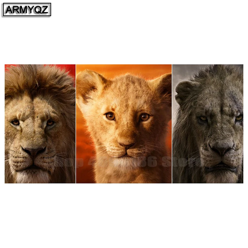 ARMYQZ мульти-картина 5D DIY Алмазная картина Триптих 3 шт. Алмазная ...