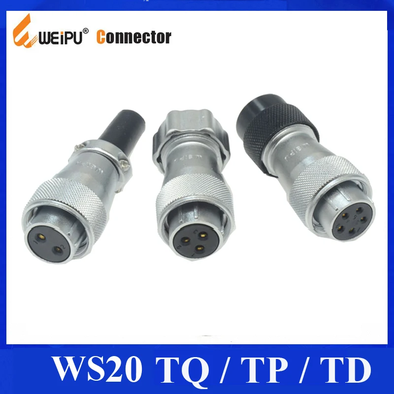 Original Weipu WS20 Connector Female TQ TP TD 2 3 4 5 6 7 9 12 Pin Female Plug TQ Sleeve Cable ...