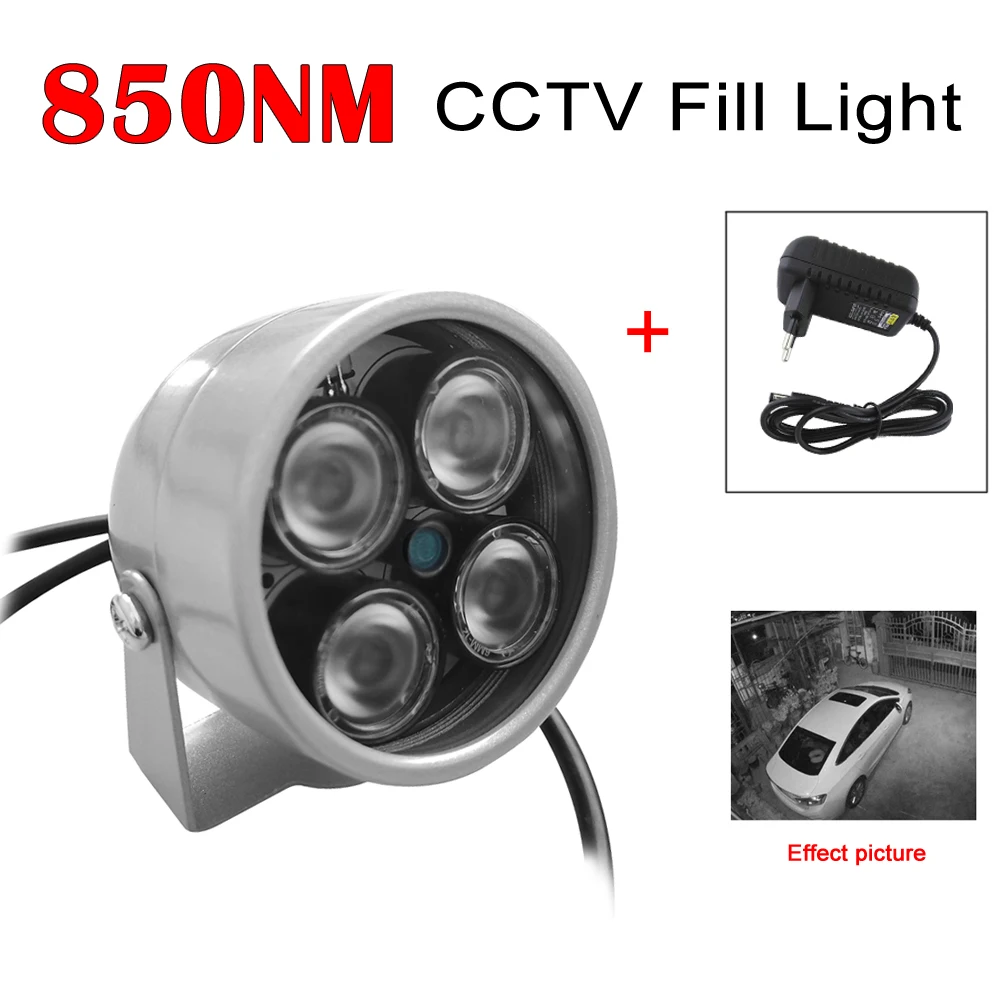 90-Degree-CCTV-Fill-Light-850nm-IR-LED-Illuminator-4-Array-Infrared ...