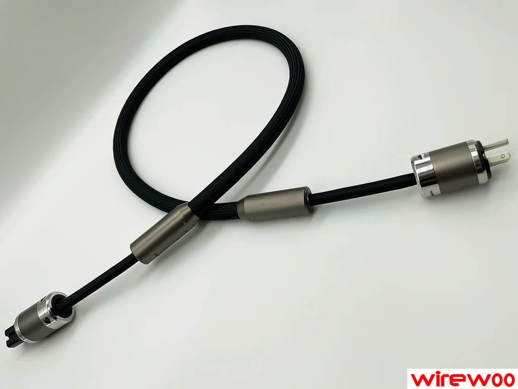 wirewoo 918 solid pure silver power cable - AliExpress