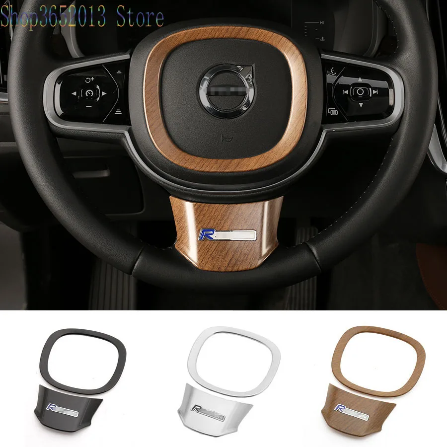 For Volvo S90 XC60 XC90 2016 2019 ABS Steering wheel trim cover ...