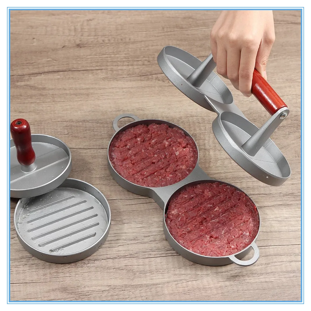 Round-Cutlet-Non-Stick-Hamburger-Mold-Food-Press-Maker-Tool-Patty ...