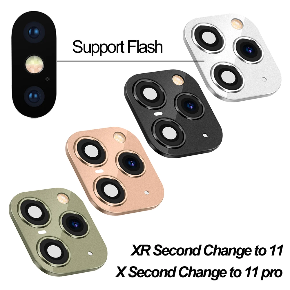 Luxury Fake Camera Lens Cover Protector Glass Case Sticker Support ...