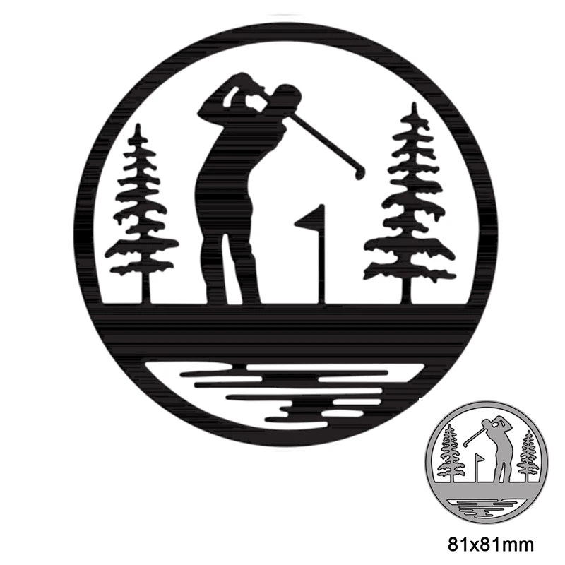 Metal-Cutting-Dies-Cut-Die-Happy-Golfer-Round-Frame-for-DIY ...